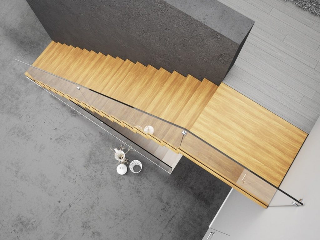 Svævende trappe - Få en stilfuld trappe til en stærk pris | Trappeeksperten